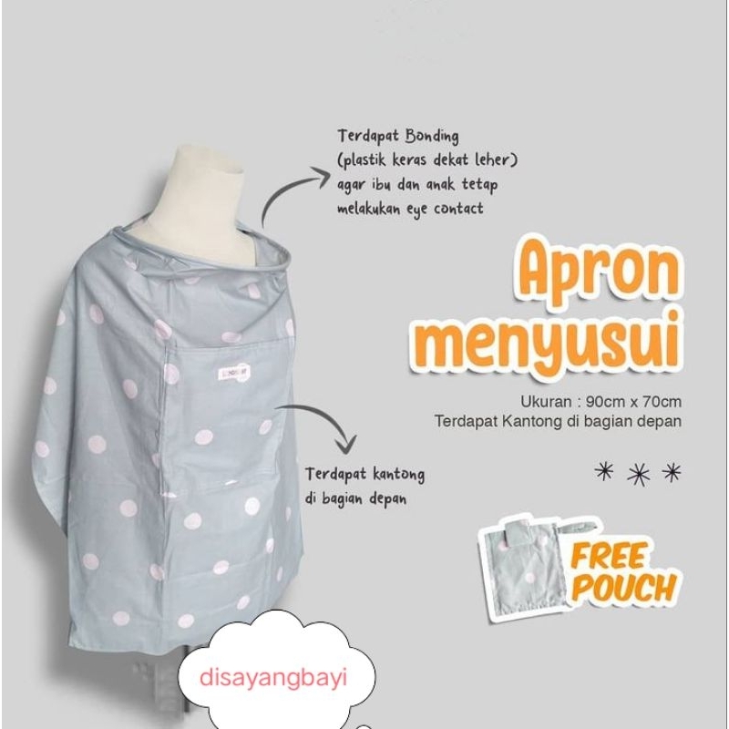 Jual APRON MENYUSUI PENUTUP BUNDA SAAT MENYUSUI BAYI (a001) | Shopee ...