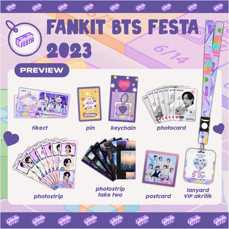 Jual FANKIT FESTA BTS - 10th ANNIVERSARY BTS FESTA 2023 | FESTA BTS KIT ...