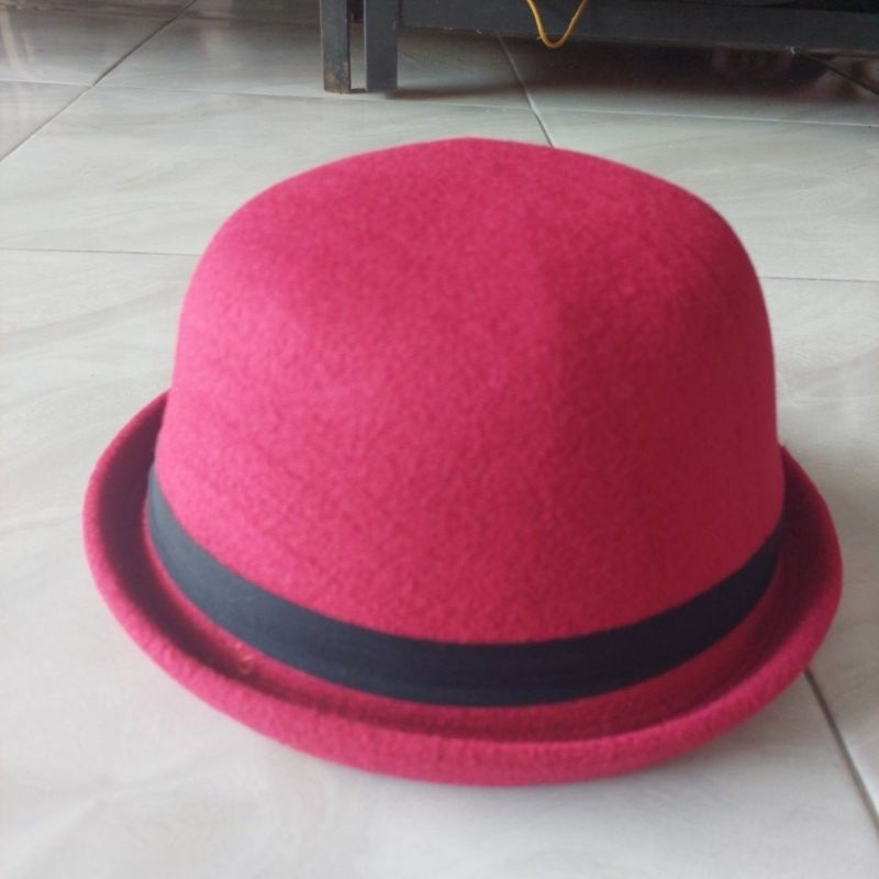 Jual TOPI CHAPLIN / BOWLER HAT DEWASA | Shopee Indonesia