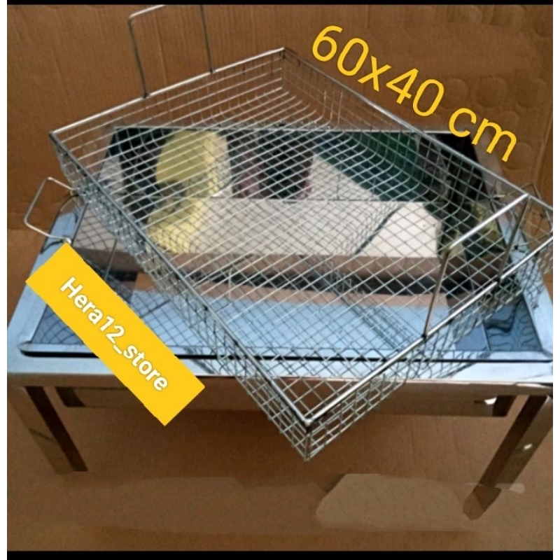 Jual Cooling rak wadah peniris minyak untuk penggorengan ukuran 60x40cm ...