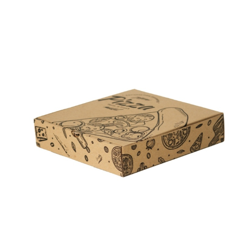 Jual Box Pizza Kraf Motif dan Ukuran 20 dan 22 1 Pack isi 50 Pcs / Box ...