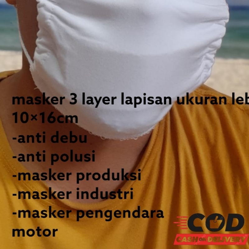 Jual Masker Kain Pabrik Industri | Shopee Indonesia