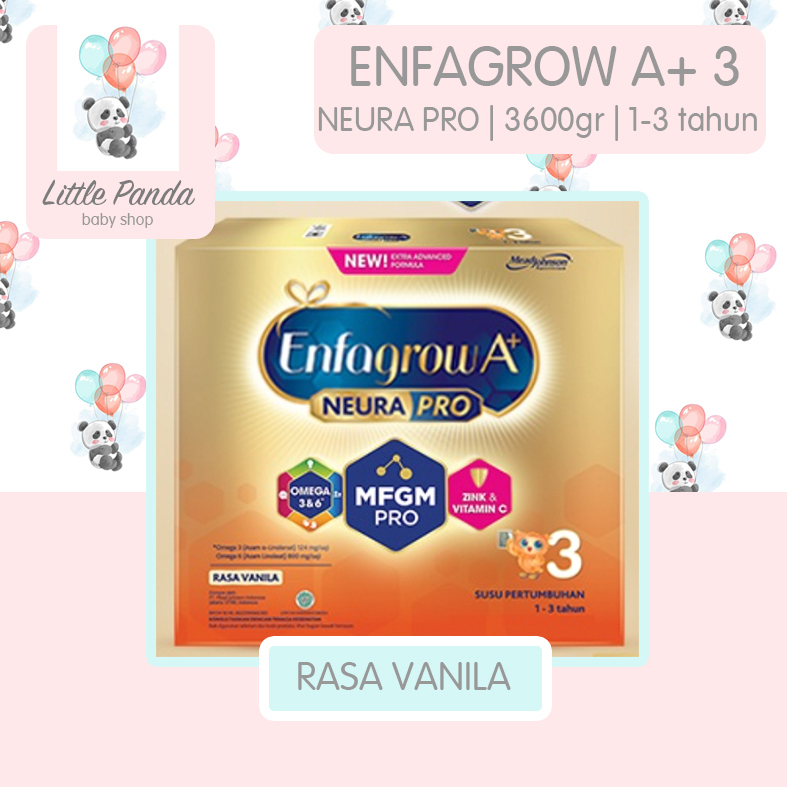 Jual Enfagrow A+ 3 Susu Formula Anak 1 - 3 Tahun Vanila 3600 gr ...