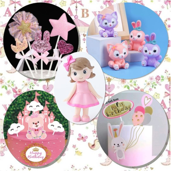 Jual Topper Bunny Rabbit Kelinci Stella Lou Stellalou Girl Hiasan Kue ...