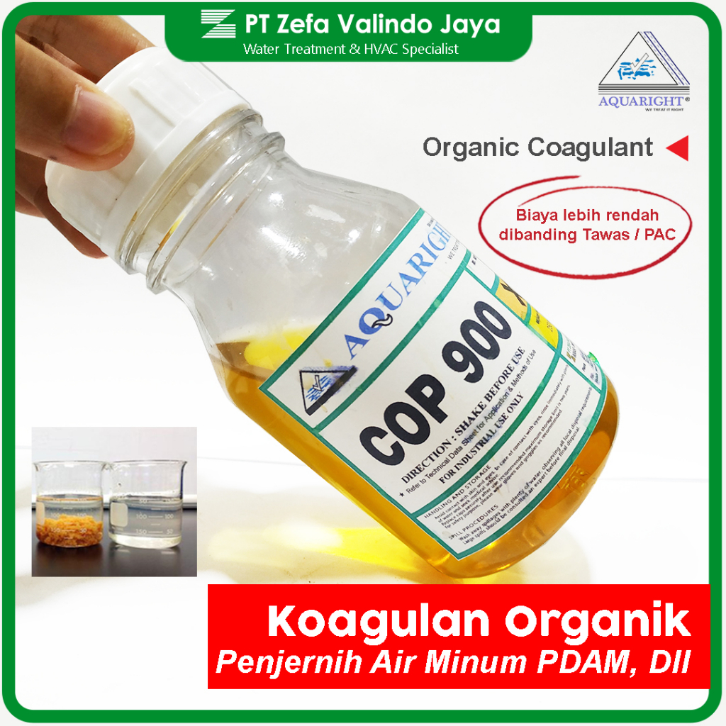 Jual Penjernih Air Koagulan Organik Pengganti Tawas COP900 | Shopee ...