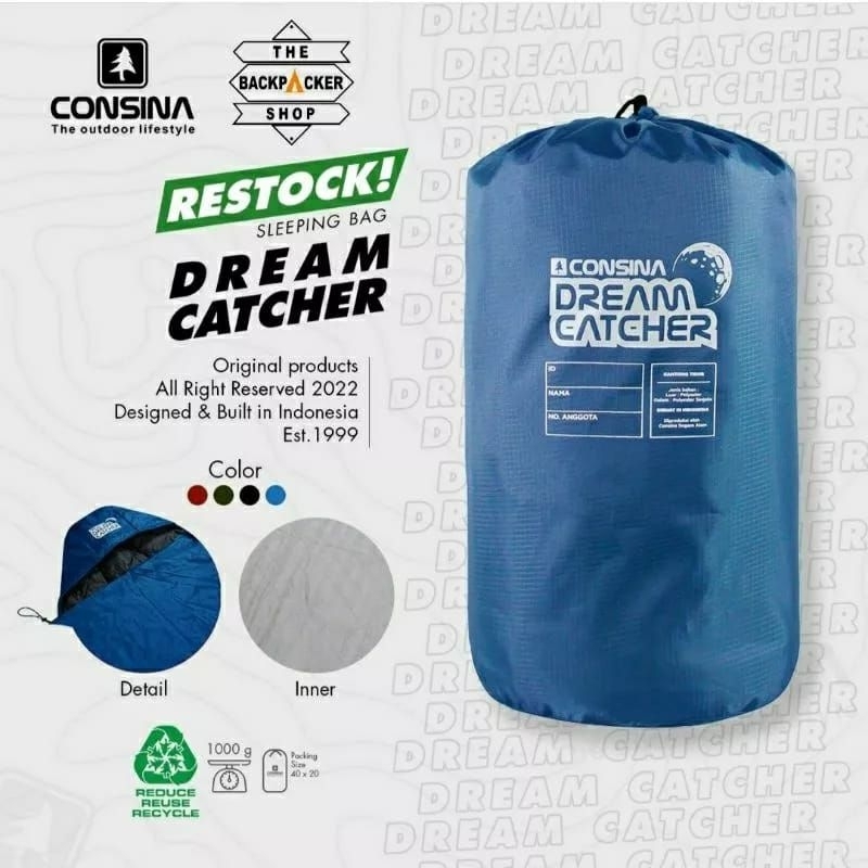 Jual Sleeping Bag Consina Dream Catcher With Dacron / Tempat Tidur ...