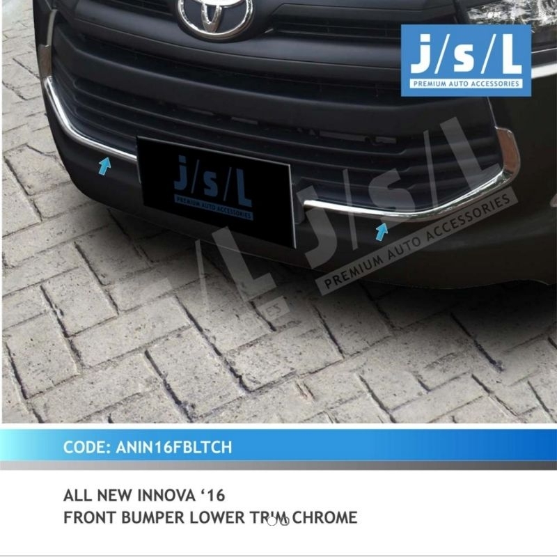 Jual ALL NEW INNOVA 2016 2017 2018 2019 2020 2021 REBORN LIST FRONT LOWER BUMPER CHROME KROM ...