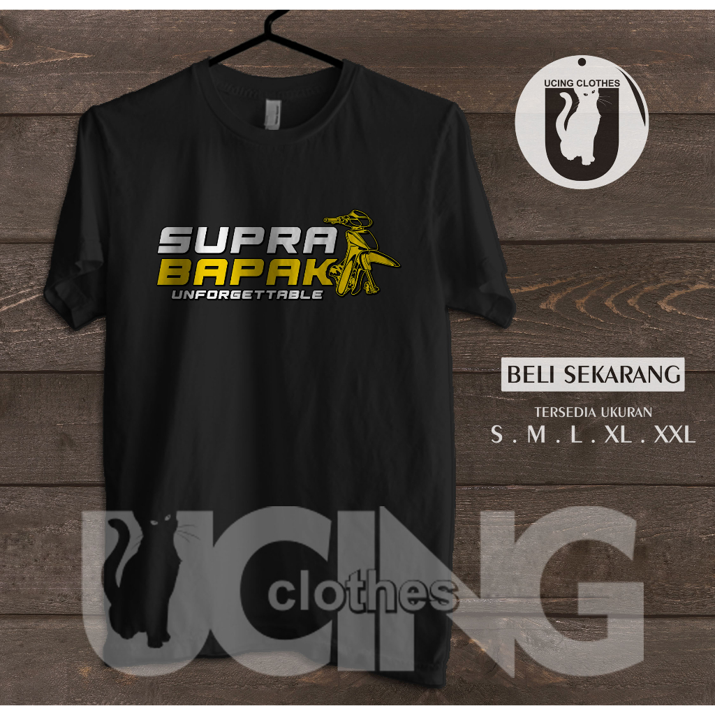 Jual Kaos Baju Supra Bapak Unforgettable Kaos Distro | Shopee Indonesia