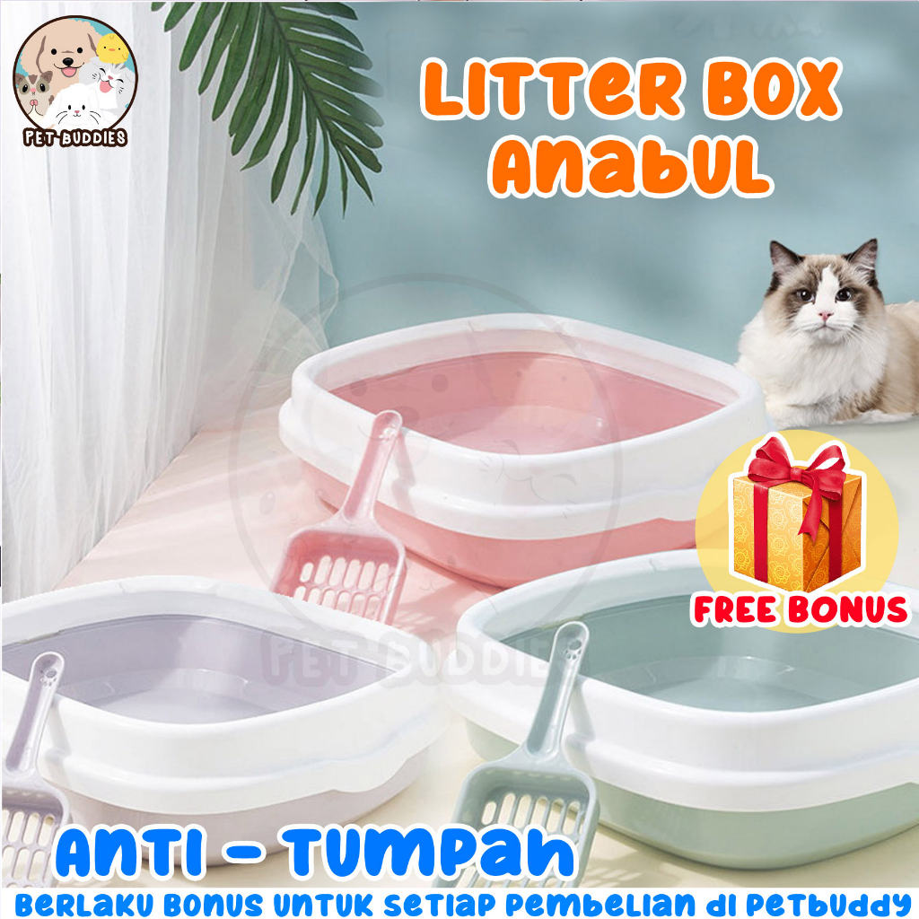 Jual Litter Box FREE SEKOP Bak Mandi Tempat Pasir Pup Pip Kucing ...