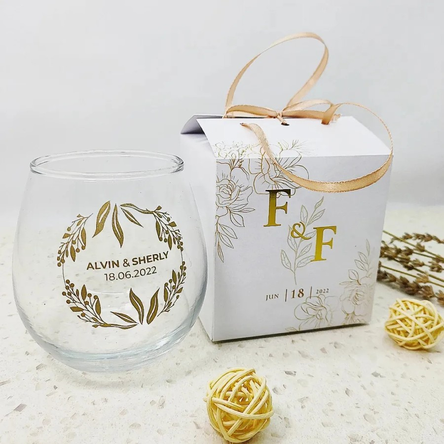 Jual Souvenir Gift Gelas Wine dengan Packaging Box | Shopee Indonesia