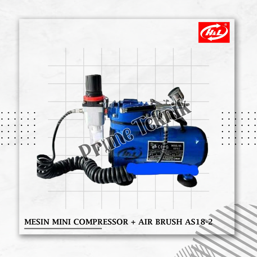 Jual Mesin Mini Kompresor Angin + Air Brush AS18-2 Compressor Paint ...