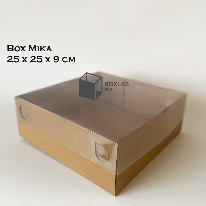 Jual Box Mika 25x25x9 cm, Box Cake, Kotak Kue, Packaging CM 25259 ...