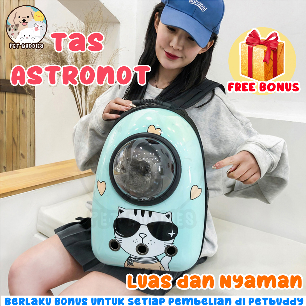 Jual Tas Astronot Kucing Ransel Travel Bag Pet Carrier Kucing/Anjing ...