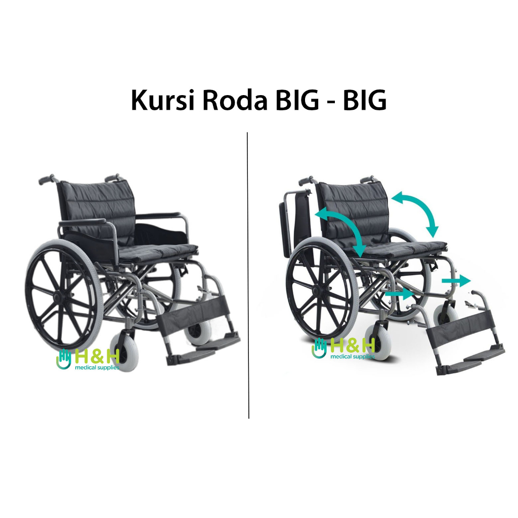 Jual Kursi Roda Big Big / Kursi roda Besar/ Kursi Roda Ibu Hamil ...