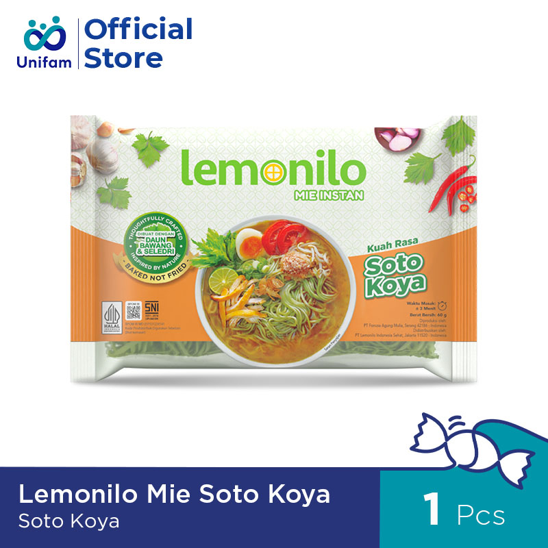 Jual Lemonilo Mie Instan Rasa Soto Koya 60gr | Shopee Indonesia