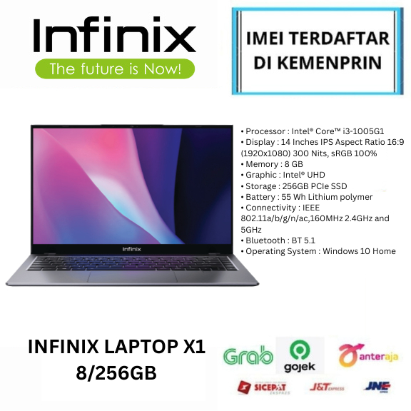 Jual INFINIX LAPTOP INFINIX INBOOK X1 i3 1035G1 RAM 8GB 256GB SSD 14 ...