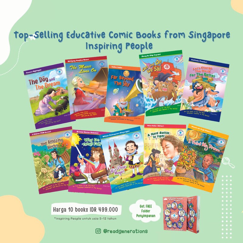 Jual Buku Inspiring People Series (5-12 tahun) - 10 Books | Shopee ...