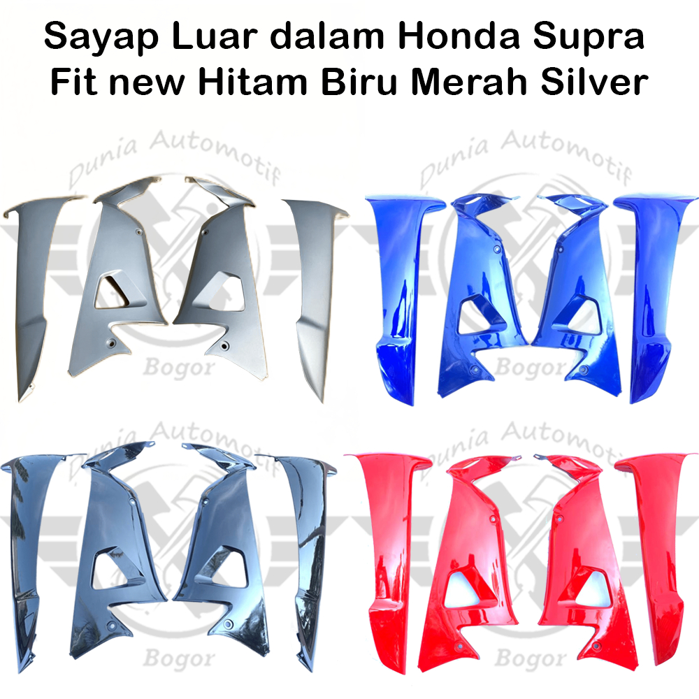 Jual Sayap Luar dalam Honda Supra Fit new Hitam Biru Merah Silver ...