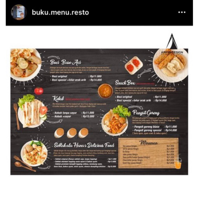 Jual JASA DESAIN MENU RESTAURANT | Shopee Indonesia
