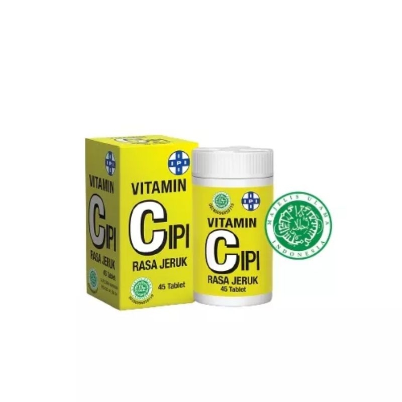 Jual Vitamin IPI Vitamin C 1 botol isi 45 tablet Original | Shopee Indonesia