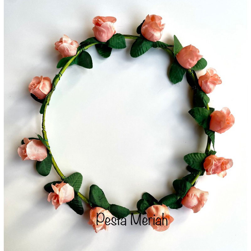 Jual MAHKOTA BUNGA / FLOWER CROWN / BRIDAL SHOWER CROWN/ MAHKOTA BRIDAL ...