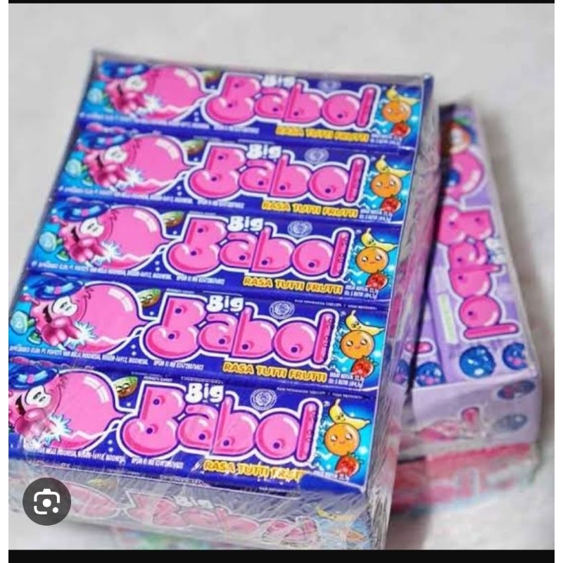 Jual PROMO.. Big babol stick tuti fruity (1pack isi 20 stick) | Shopee ...