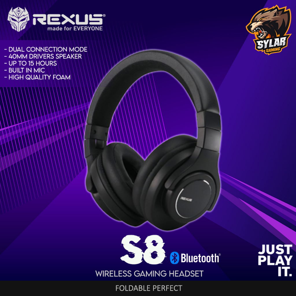 Jual Rexus S8 Wireless Bluetooth Gaming Headset | Shopee Indonesia