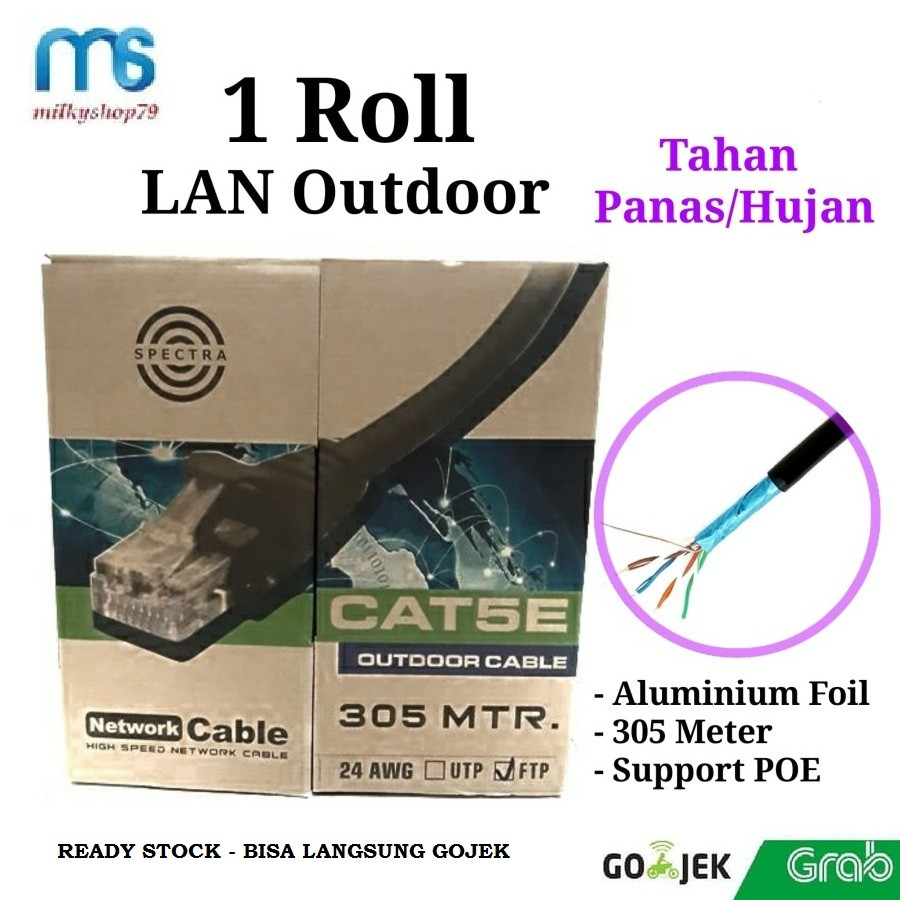 Jual Kabel LAN Outdoor STP Spectra FTP 1 BOX Dus Role Roll | Shopee ...