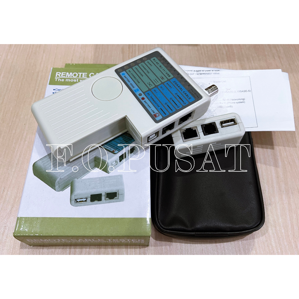 Jual LAN TESTER 4 in 1 (RJ45, RJ11, USB, BNC) Lan Tester 4in1 Remote ...