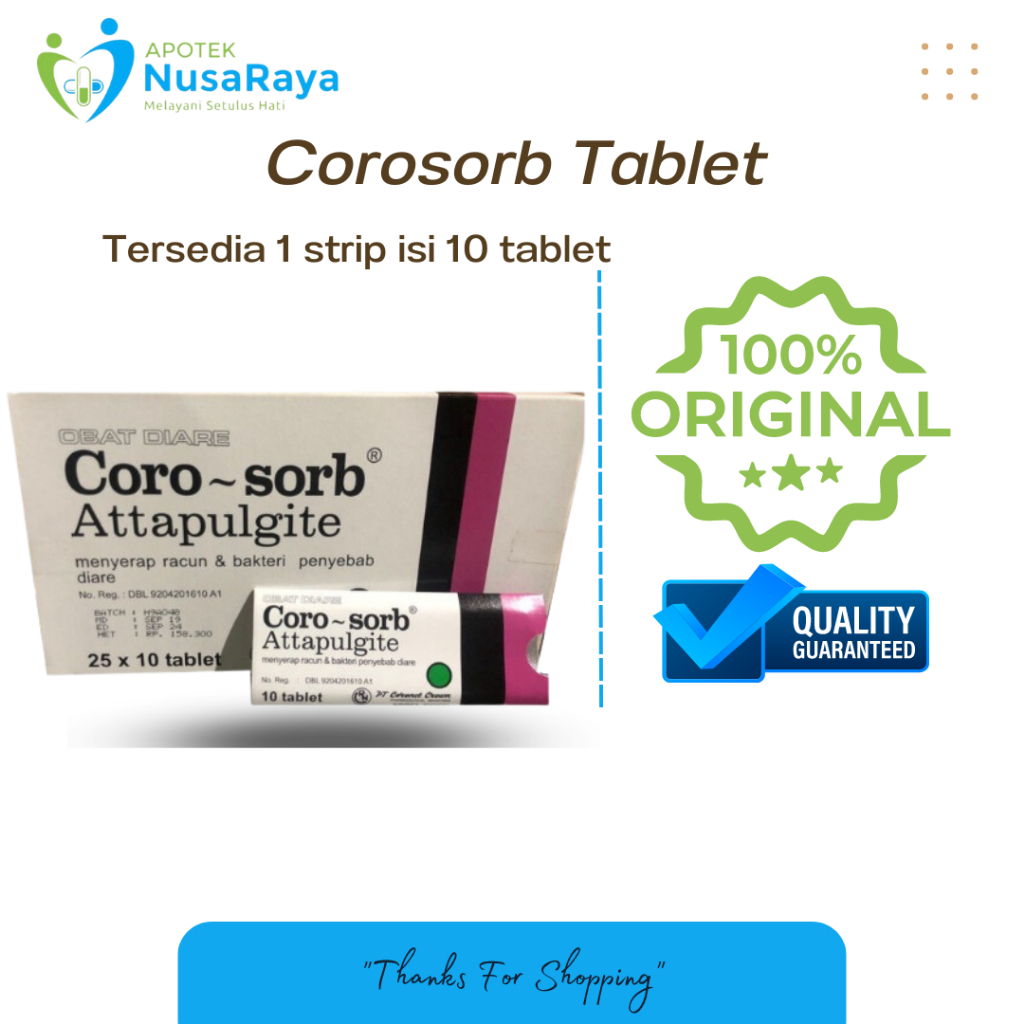 Jual Coro Sorb Tablet (per Strip) | Shopee Indonesia