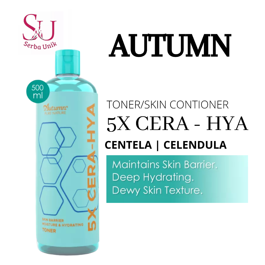 Jual Autumn 5X Cera Hya Skin Barrier Moisture & Hydrating Toner 500ml ...