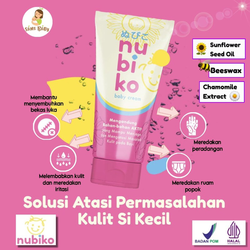 Jual NUBIKO Skincare Cream Anak 50gr| Spesialis Bekas Luka | Krim Bayi ...
