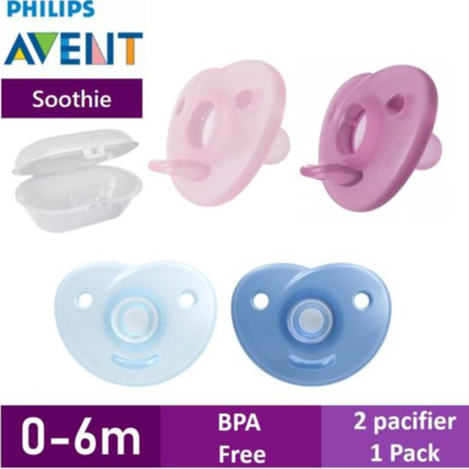 Jual PHILIPS Avent Soother Curved Heart 0-6m | Empeng Bayi (Tersedia ...