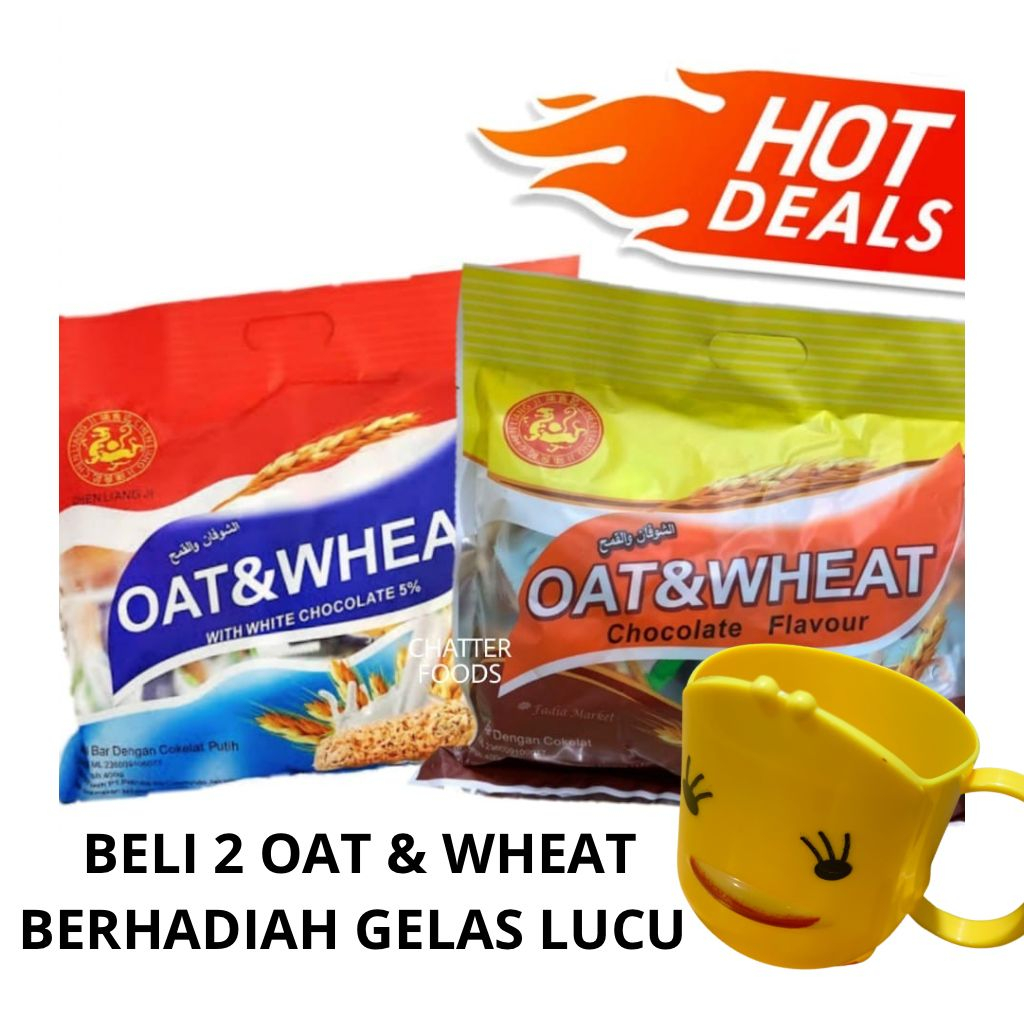 Jual Cemilan Oat Snack Bar Isi 40pcs Oat And Wheat 400gr Oat Bar Halal Shopee Indonesia