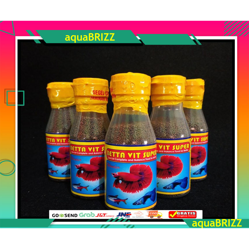 Jual Makanan ikan cupang guppy gapi neon tetra betta vit super bettavit ...