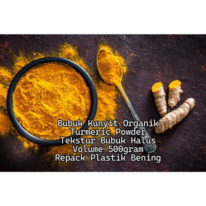 Jual Bubuk Kunyit 500gram Turmeric Ground Powder | Shopee Indonesia