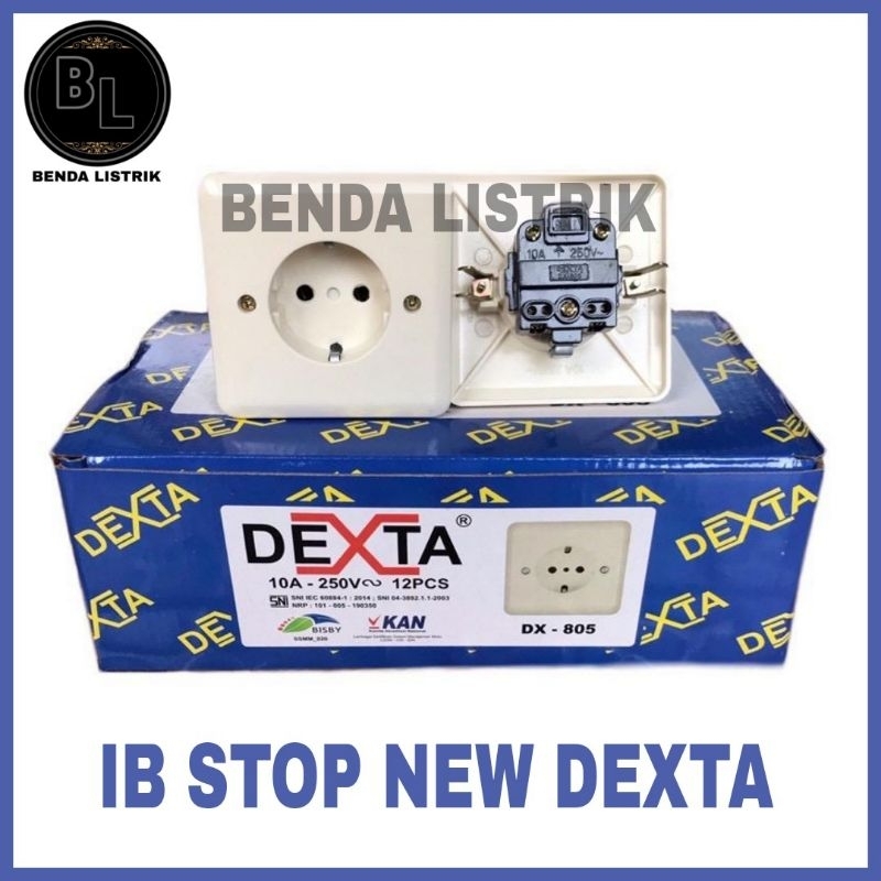 Jual Stop kontak IB Dexta - IB Stop Dexta DX-805 Tanam Tembok | Shopee ...