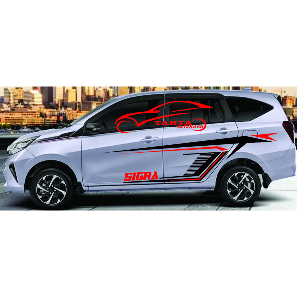 Jual TEBARU STICKER MOBIL SIGRA STIKER BODI MOBIL DAIHATSU ERTIGA ...