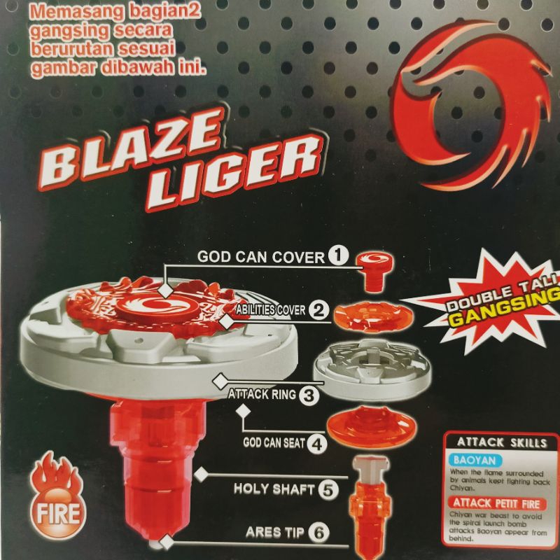 Jual Mainan Gasing Tarung Petarung Super Power Cover Metal Gangsing ...