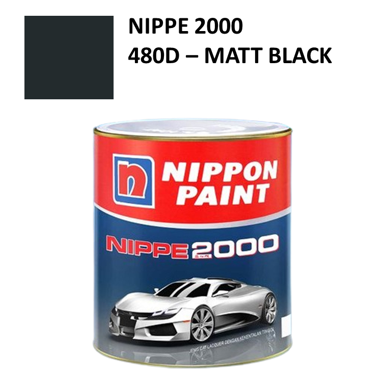 Jual Nippon Paint - Cat Duco NC Nippe 2000 - Kode 480D (Matt Black) 1 ...