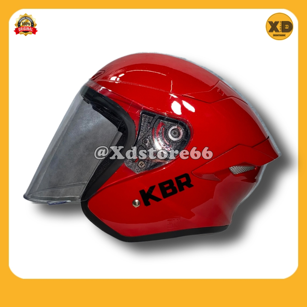 Jual Helm Sepeda Motor Half Face Kbr Kairo Solid Polos Paket Ganteng ...