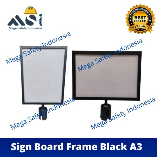 Jual Sign Board Frame Stainless Hitam A3 Landscape & Potrait | Shopee ...