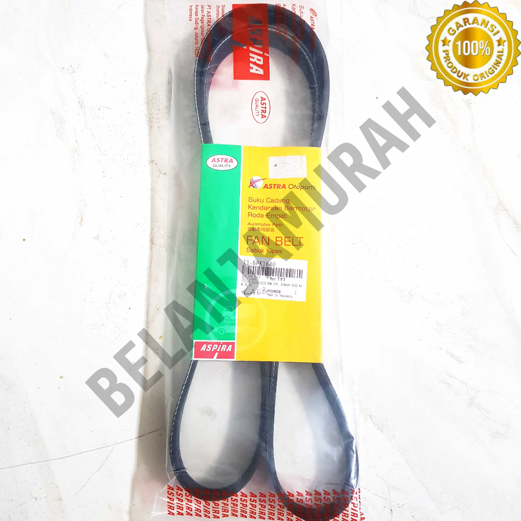 Jual Fan Belt / Tali Kipas All New Avanza 2012 keatas, Veloz, Rush, Terios 1500cc 6PK1640 Aspira ...