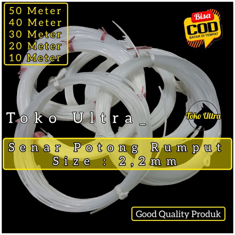 Jual SENAR POTONG RUMPUT (50 METER) SENAR 2,2MM / SENAR BULAT / SENAE ...