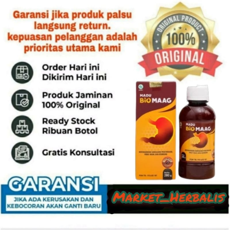 Jual Madu Biomaag Biomag Obat Asam Lambung, Gerd, Magh, Maag Kronis ...