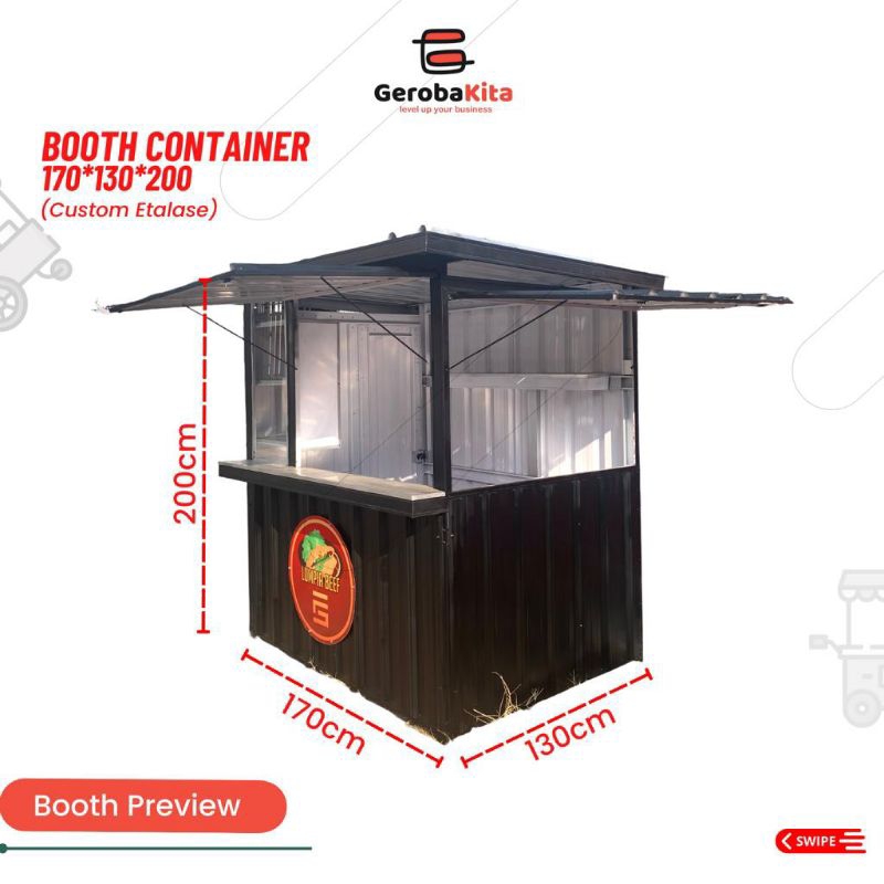 Jual Booth Kontainer / Gerobak Jualan Murah | Shopee Indonesia