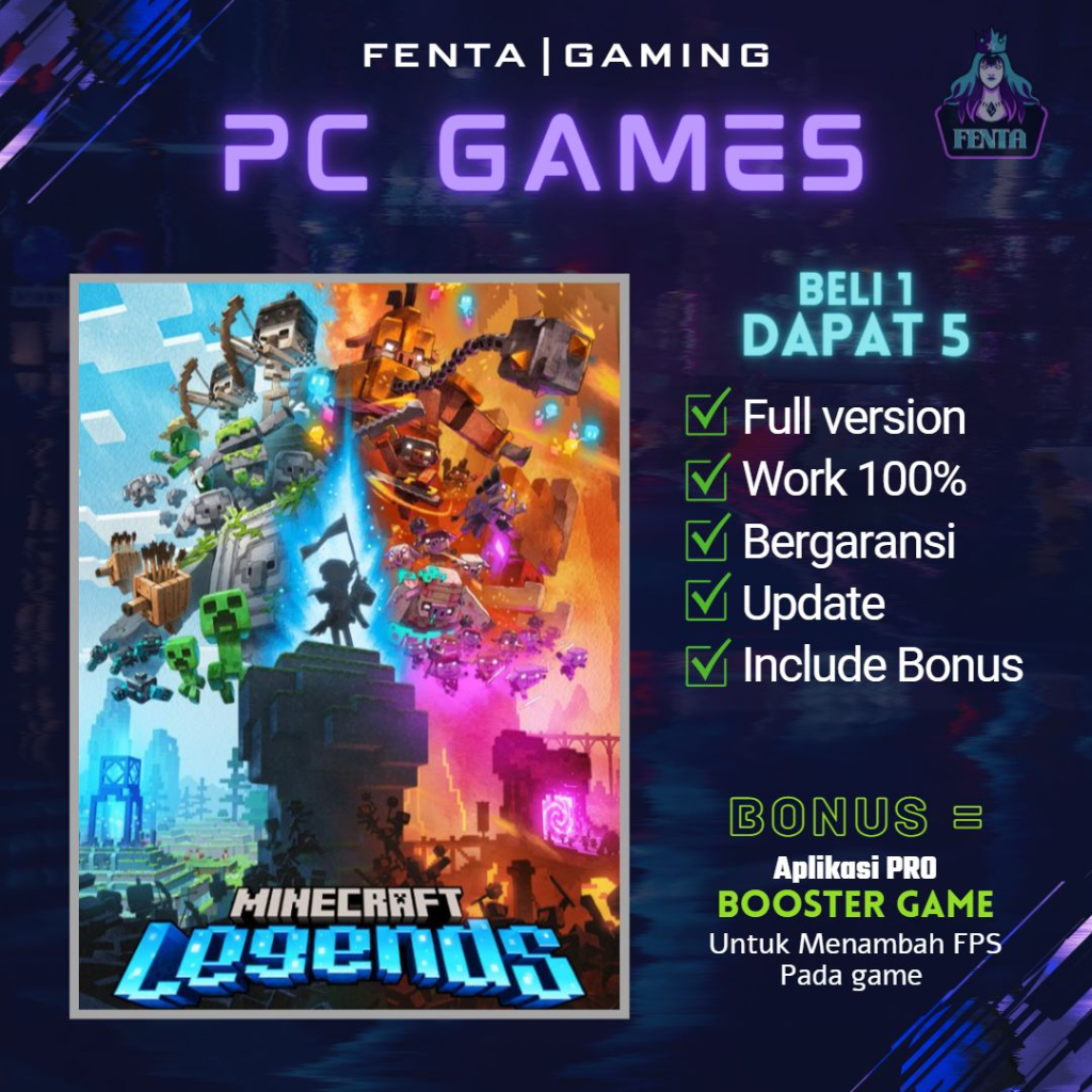 Jual MINECRAFT LEGENDS - GAME PC - GAME LAPTOP | Shopee Indonesia