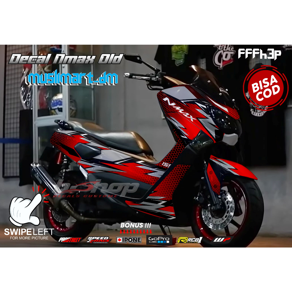 Jual Decal Sticker nmax old fullbody new motif variasi grafis carbon ...
