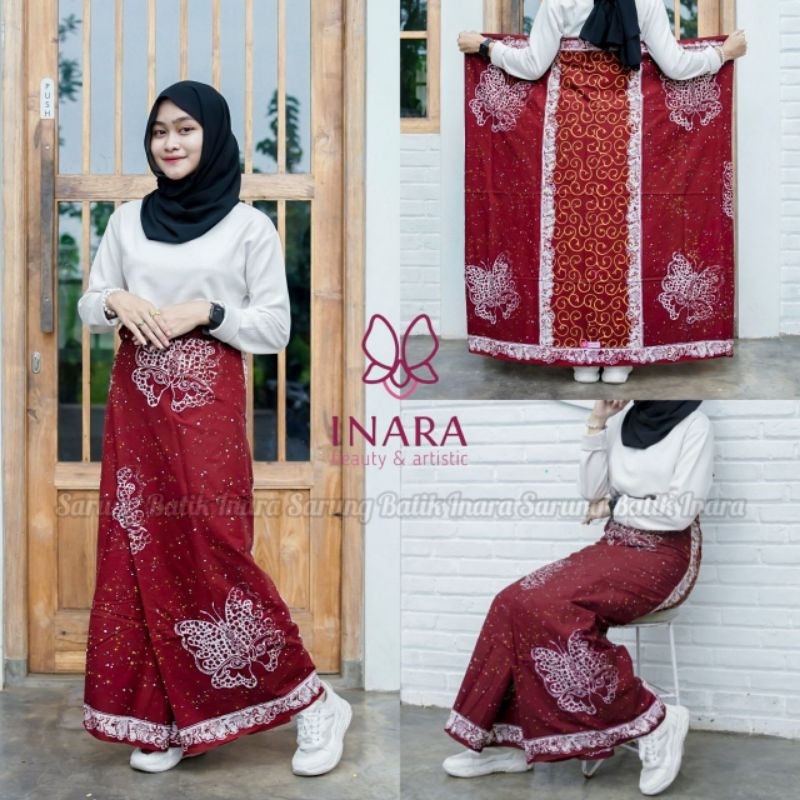 Jual SARUNG BATIK INARA |SARUNG BATIK CEWEK| SARUNG SANTRI PUTRI ...