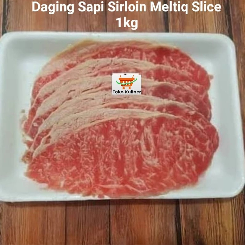Jual Daging Sapi Sirloin Meltiq Slice 1kg | Shopee Indonesia